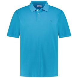 Große Größen s.Oliver Basic-Poloshirt Farbe türkis Größe: 5XL