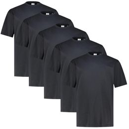 Große Größen Pfundskerl 5er-Pack Basic T-Shirt Farbe schwarz Größe: 5XL