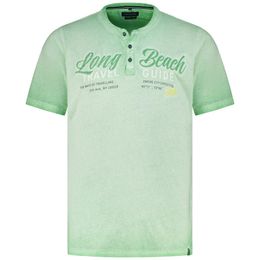 Casamoda Große Größen CASA MODA T-Shirt mit Serafinokragen Farbe grün Größe: 5XL
