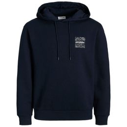 Jack & Jones Gro&szlig;e Gr&ouml;&szlig;en Jack&Jones Hoodie mit Label-Print Farbe blau Gr&ouml;&szlig;e: 3XL