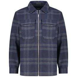 Jack & Jones Große Größen Jack&Jones Hemdjacke mit Wolle, wasser- und schmutzabweisend Farbe dunkelblau Größe: 5XL