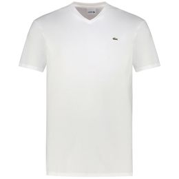 Große Größen Lacoste T-Shirt aus Pima-Baumwolle Farbe weiß Größe: 5XL