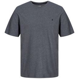 Jack & Jones Gro&szlig;e Gr&ouml;&szlig;en Jack&Jones T-Shirt mit Label-Stickerei Farbe dunkelgrau Gr&ouml;&szlig;e: 6XL