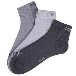 Große Größen Puma 3er-Pack Sneaker-Socken Farbe grau Größe: 47-49