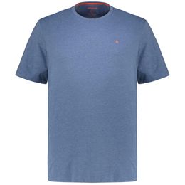 Jack & Jones Große Größen Jack&Jones T-Shirt mit Label-Stickerei Farbe jeansblau Größe: 7XL