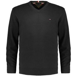 Große Größen Tommy Hilfiger Feinstrickpullover mit Kaschmir Farbe schwarz Größe: 3XL