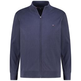 Große Größen Tommy Hilfiger Strickjacke aus Baumwolle Farbe marine Größe: 3XL