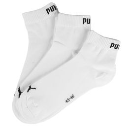 Gro&szlig;e Gr&ouml;&szlig;en Puma 3er-Pack Sneaker-Socken Farbe wei&szlig; Gr&ouml;&szlig;e: 43-46