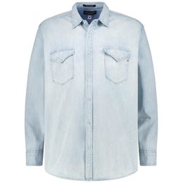 Gro&szlig;e Gr&ouml;&szlig;en Replay Jeanshemd im Western-Style Farbe hellblau Gr&ouml;&szlig;e: 4XL