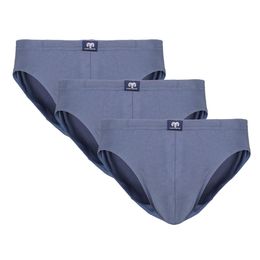 Herren Gro&szlig;e Gr&ouml;&szlig;en | Ceceba Slip mit verk&uuml;rzter Leibh&ouml;he, 3er-Pack Farbe mittelblau Gr&ouml;&szlig;e: XXL