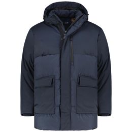 Große Größen Lerros Winterjacke aus Funktionsmaterial Farbe dunkelblau Größe: 3XL