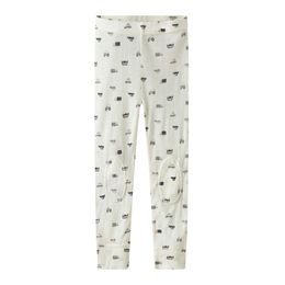 name it Leggings 'NMMWang' M&auml;dchen Gr&ouml;&szlig;e 110 beige / grau / schwarz / wei&szlig;