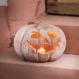 Kürbis-Windlicht "Halloween", groß