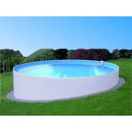 Stahlwandbecken rund 120 cm Tiefe mit 0,8 mm Folie adriablau 600 x 120 cm Beckeninhalt 34 m&sup3;
