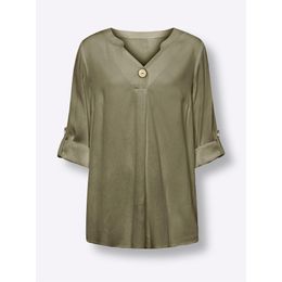 Heine Bluse Damen Gr&ouml;&szlig;e XL oliv