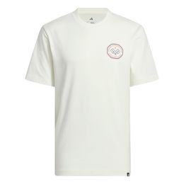 adidas Sportswear Funktionsshirt 'Country Club Scenic' Herren Gr&ouml;&szlig;e L dunkelgr&uuml;n / hellorange / wei&szlig;