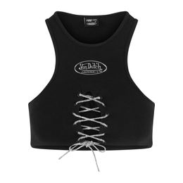 Von Dutch Originals Top 'Seneca' Damen Gr&ouml;&szlig;e L schwarz / silber