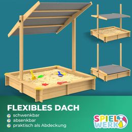 Spielwerk Sandkasten Fritzi 140x140x120cm inkl Sonnendach