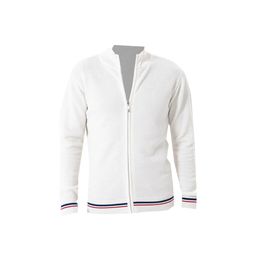 Moxx Paris Strickjacke Herren Gr&ouml;&szlig;e M ecru / marine / dunkelrot