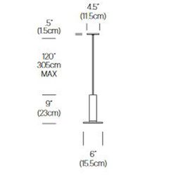 Pablo Designs Cielo Pendant Wei&szlig;