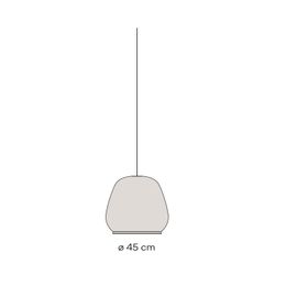 Vibia Knit 7450 Pendelleuchte mit Aufbaubaldachin Beige M1 2700K 1-10V