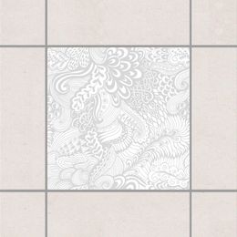 Bilderwelten Fliesenaufkleber Poseidons Garten Light Gray
