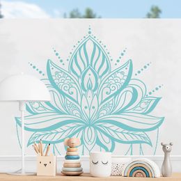 Bilderwelten Milchglasfolie Lotus mit Ketten II