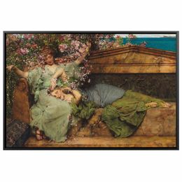 Leinwandbild Sir Lawrence Alma-Tadema - Im Rosengarten