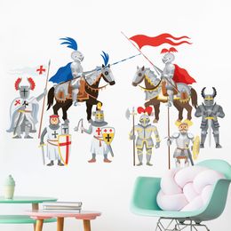 Bilderwelten Wandtattoo modern 3D-Effekt Wandaufkleber - Ritter - Das gro&szlig;e Turnier - Ritter Kinderzimmer Baby M&auml;dchen Jungen