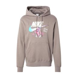 Nike Sportswear Sweatshirt 'CLUB' Herren Größe XS hellblau / greige / hellpink / weiß