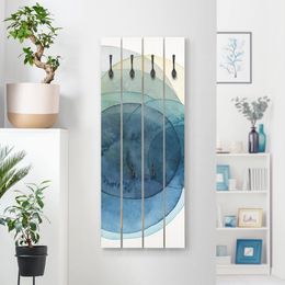 Bilderwelten Wandgarderobe Holzpalette Urknall - blau