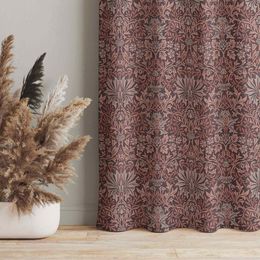 Vorhang William Morris Muster in Rosa