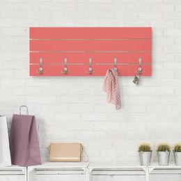 Bilderwelten Wandgarderobe einzigartig Unifarben Flurgarderobe - Vermillion - Deko Garderobenpaneel Flur