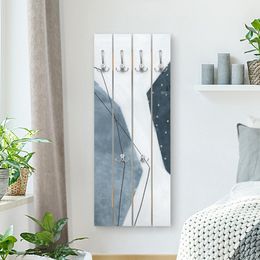 Bilderwelten Wandgarderobe Holzpalette Punkte im Dialog III