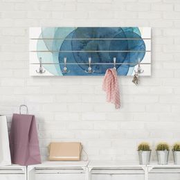 Bilderwelten Wandgarderobe Holzpalette Urknall - blau