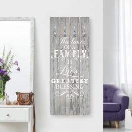 Bilderwelten Wandgarderobe Holzpalette Shabby Holz - Family is
