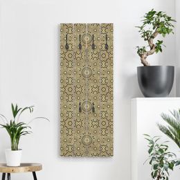 Bilderwelten Wandgarderobe Holzpalette Orientalisches Muster mit goldenen Sternen