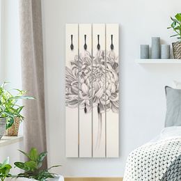 Bilderwelten Wandgarderobe Botanische Studie Chrysantheme II