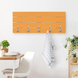 Bilderwelten Wandgarderobe einzigartig Unifarben Flurgarderobe - Mango - Deko Garderobenpaneel Flur