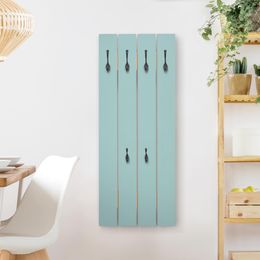 Bilderwelten Wandgarderobe Holzpalette Pastellt&uuml;rkis