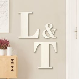 Bilderwelten Wanddeko Holzbuchstabe in Gr&ouml;&szlig;e M - XXL Alphabet Serifen