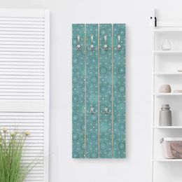 Bilderwelten Wandgarderobe einzigartig Orientalisch Flurgarderobe - Marokkanisches Blumen Muster - Geometrisch Garderobenpaneel Flur