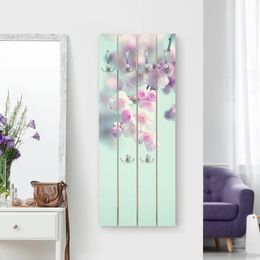 Bilderwelten Wandgarderobe einzigartig Blumen Motiv Flurgarderobe - Farbenfrohe Kirschbl&uuml;ten - Kirschbl&uuml;te Garderobenpaneel Flur
