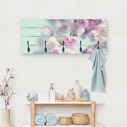 Bilderwelten Wandgarderobe Farbenfrohe Kirschbl&uuml;ten