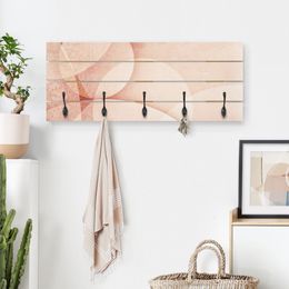 Bilderwelten Wandgarderobe Abstrakte Grafik in Pfirsich