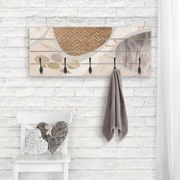 Bilderwelten Wandgarderobe Abstrakter Steinbruch Pastellmuster