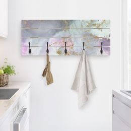 Bilderwelten Wandgarderobe Farbexperimente Marmor Regenbogen und Gold