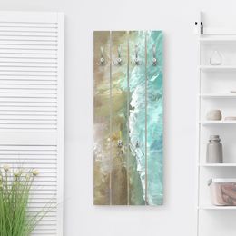 Bilderwelten Wandgarderobe einzigartig Strand maritim Flurgarderobe - Luftk&uuml;ste - Deko Garderobenpaneel Flur
