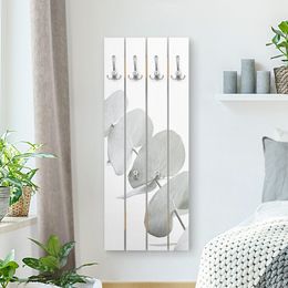 Bilderwelten Wandgarderobe einzigartig Tropisch Flurgarderobe - Eukalyptuszweig im Wei&szlig;en Licht - Pflanzen Garderobenpaneel Flur
