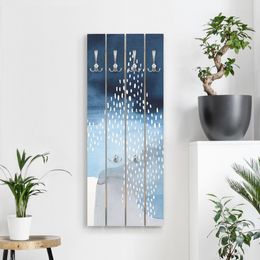 Bilderwelten Wandgarderobe einzigartig originell Abstrakt Flurgarderobe - Abstrakter Wasserfall - Deko Garderobenpaneel Flur